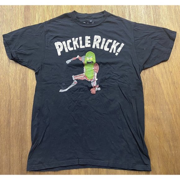 Rick & Morty | Shirts | Rick Morty Pickle Rick Black Graphic Crew Neck ...